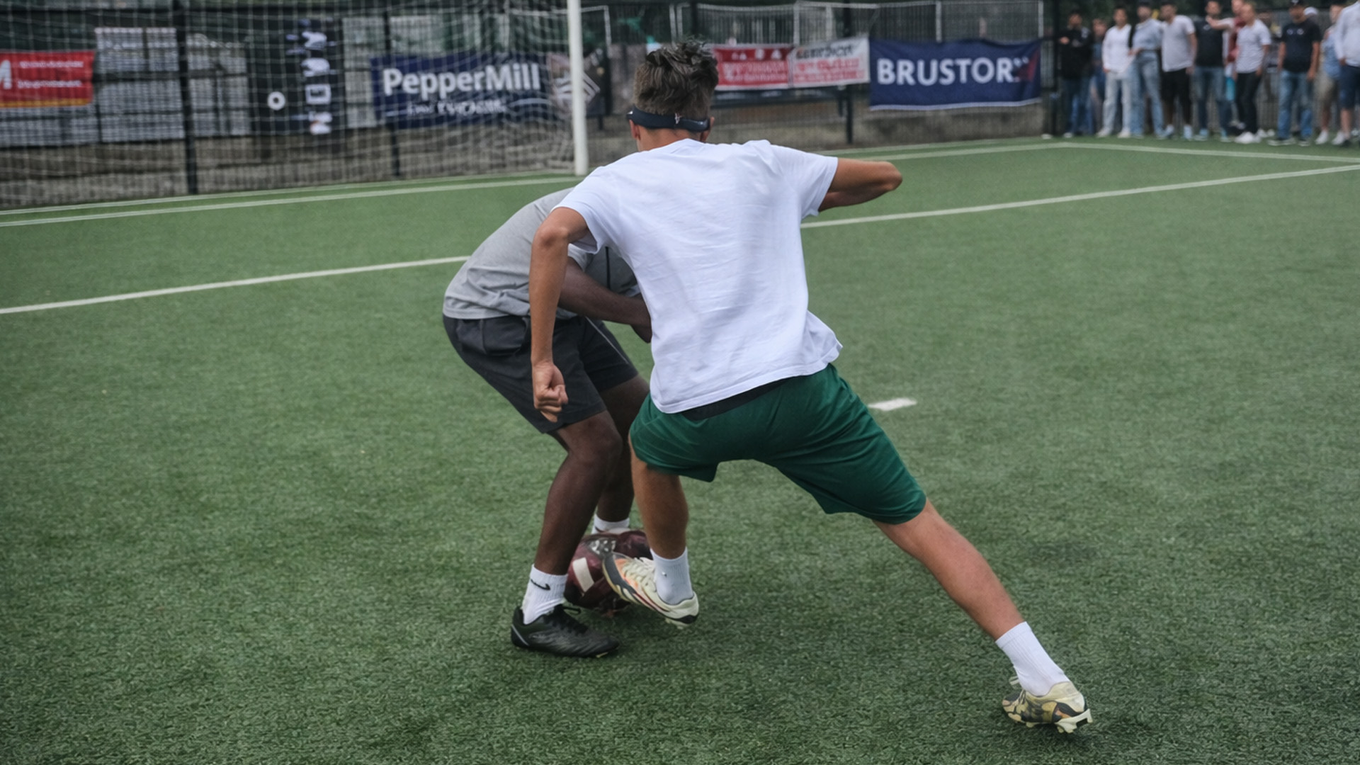 Quick nutmeg in one on one duel