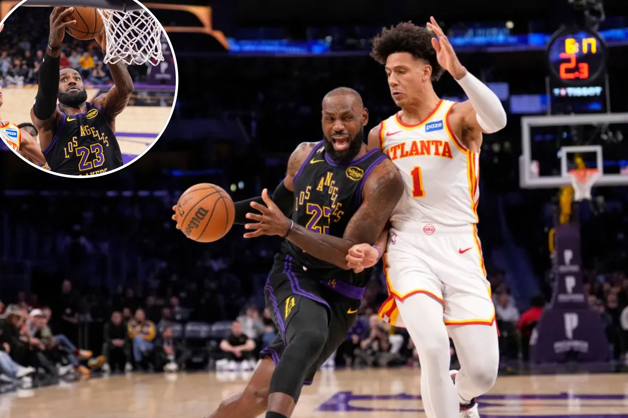 Ageless LeBron James proves he’s still got it in Lakers win over Hawks