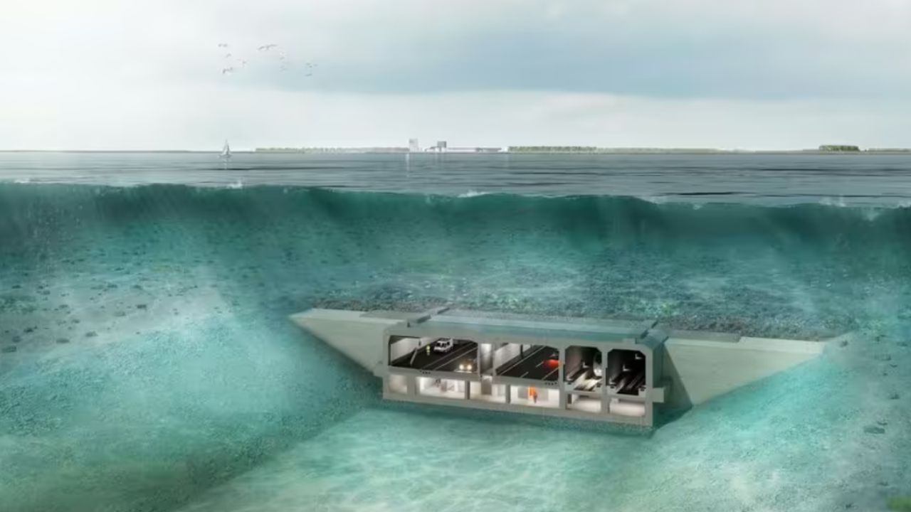 The longest underwater tunnel connecting Germany and Denmark