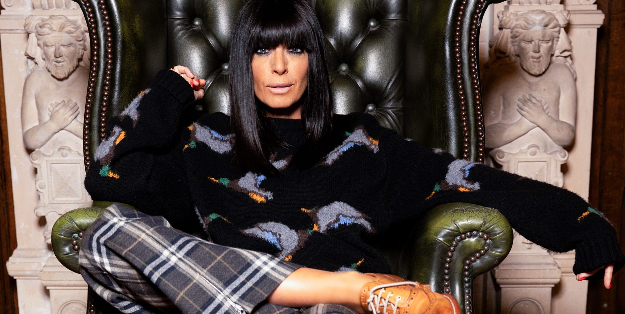 Claudia Winkleman revives tartan trousers – and this £59 high-street ...