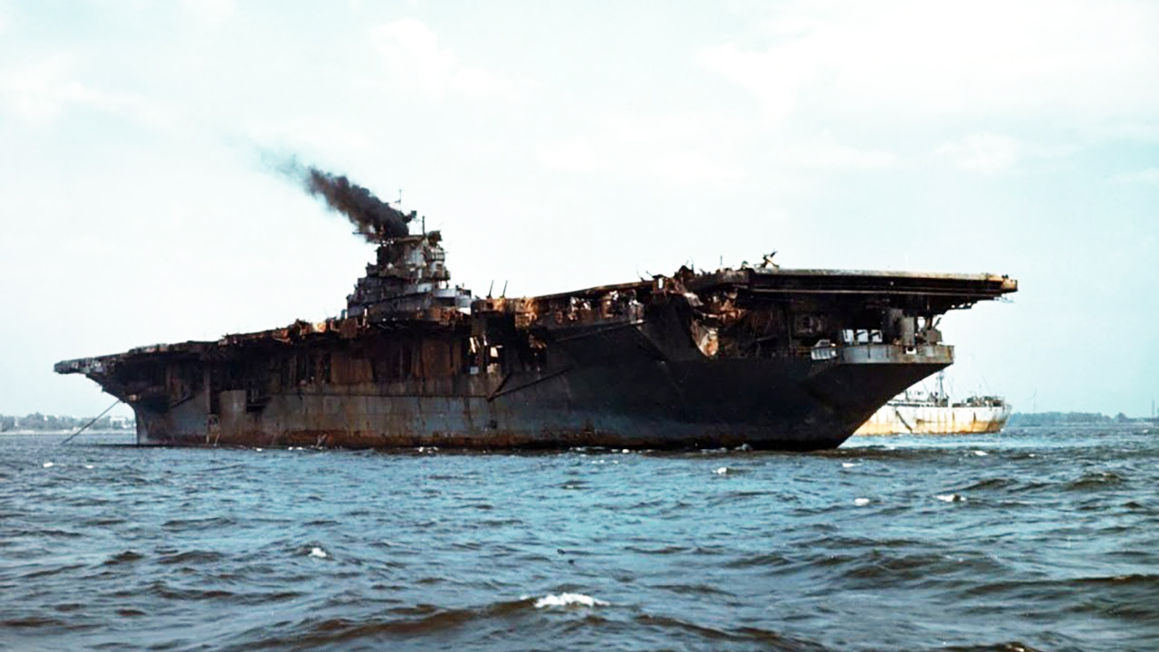 The aircraft carrier that survived a 12,000 mile escape