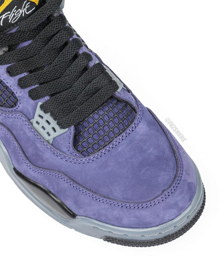Detailed look at the 'Lakeshow' Air Jordan 4