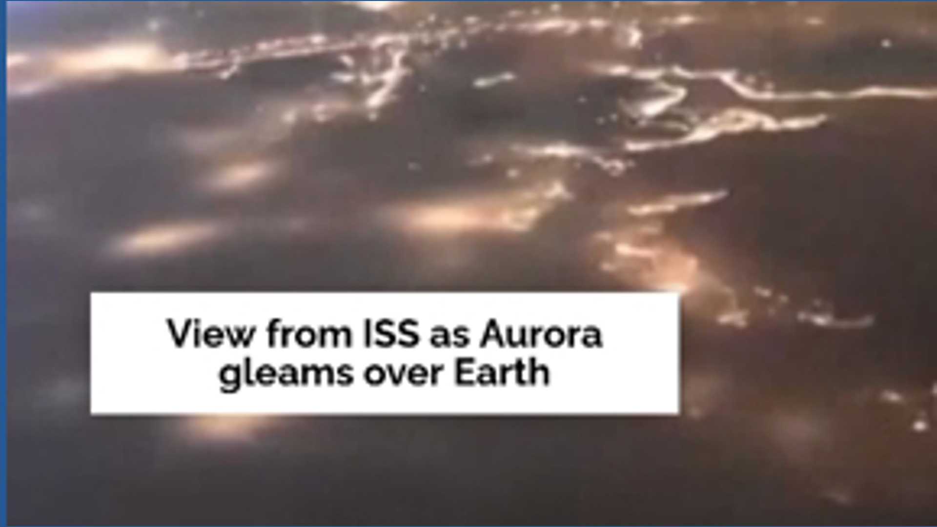 An out-of-this-world view: Astronaut captures aurora borealis shining ...