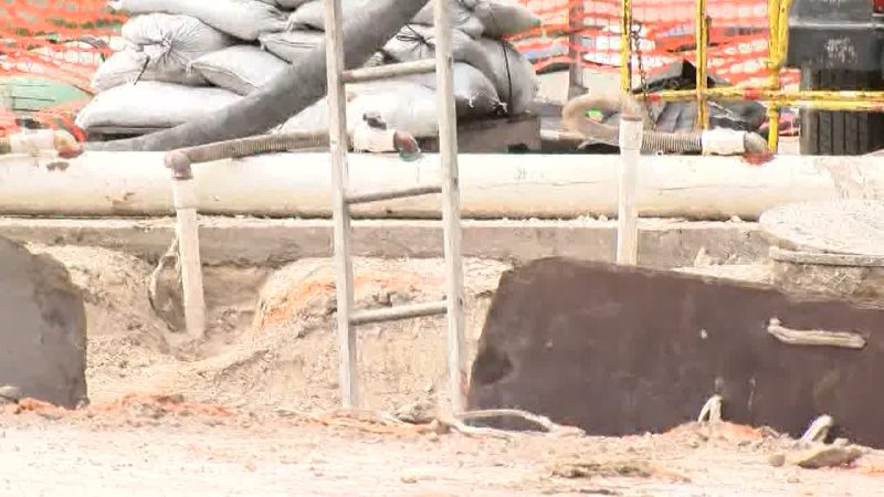 Person falls in hole at Safety Harbor construction site