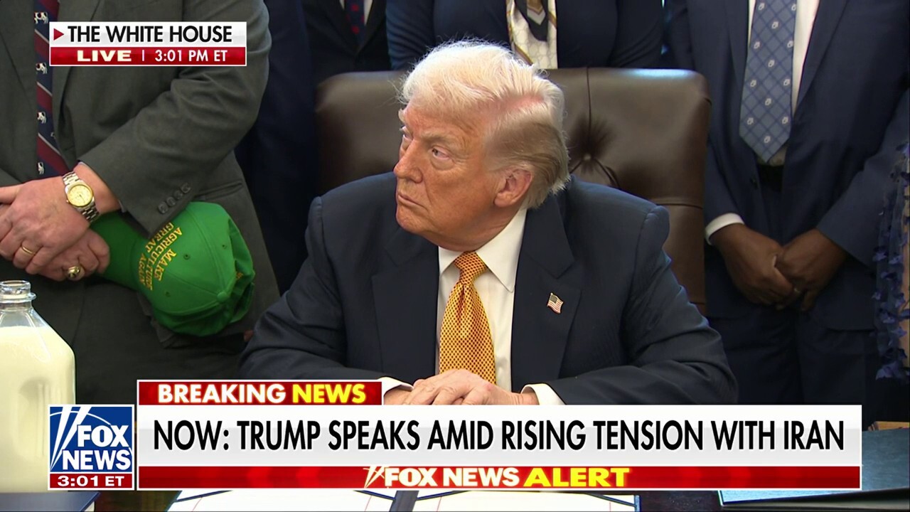 President Trump says he's been told killings in Iran stopped, no plans ...