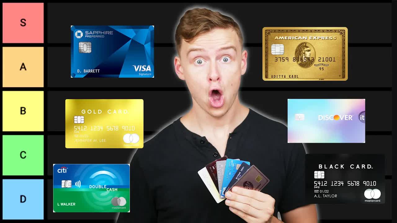 Credit card tier list (best credit cards ranked)