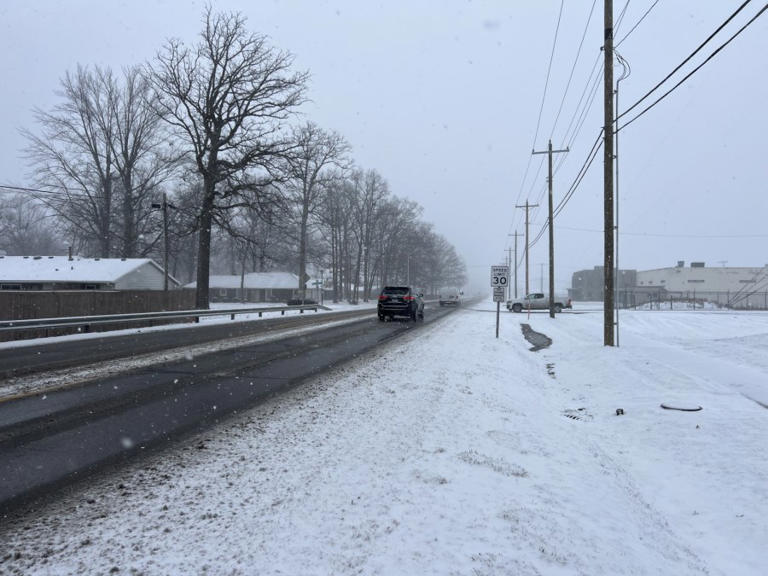 Snowy weather causes unsafe road conditions and several crashes