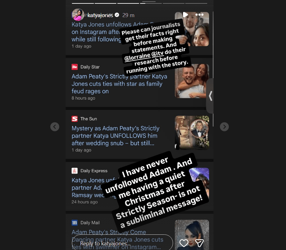 Katya Jones breaks silence on Adam Peaty feud rumours amid claims she ...