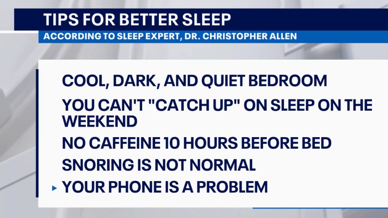 Tips for better sleep in 2026
