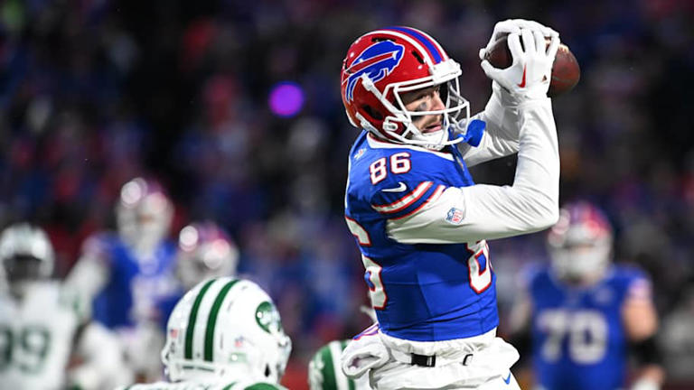 Tight end DFS value plays for the divisional round featuring AJ Barner ...