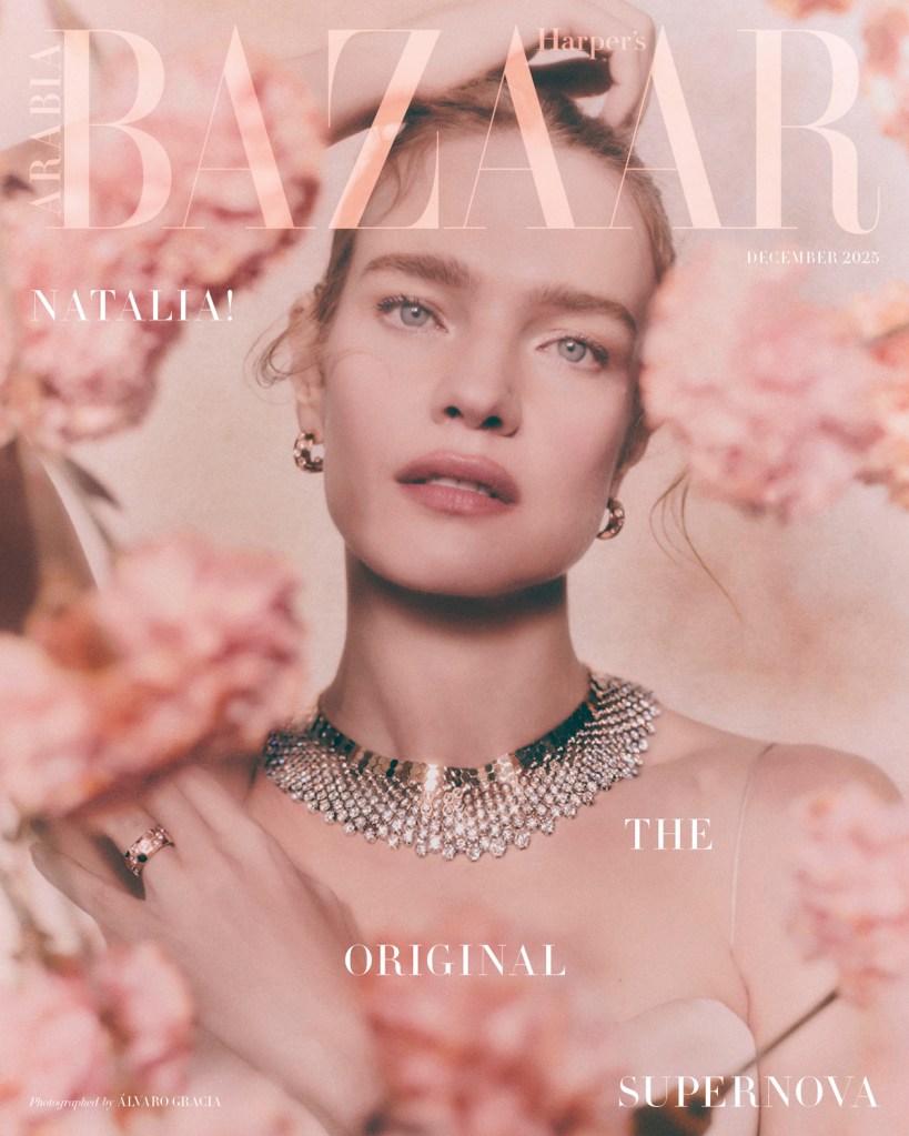 Natalia Vodianova poses on the 'soft' & 'pretty' cover of Harper's ...