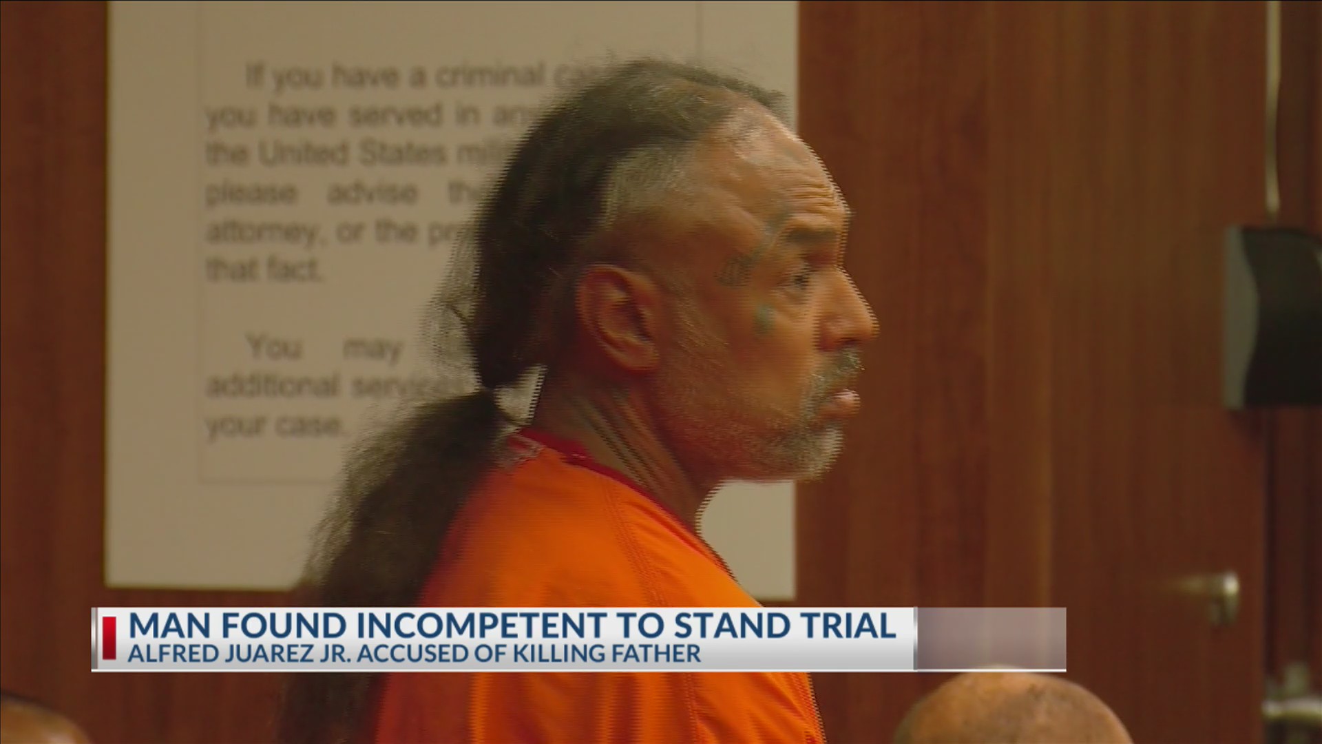 Man accused of killing father found incompetent to stand trial