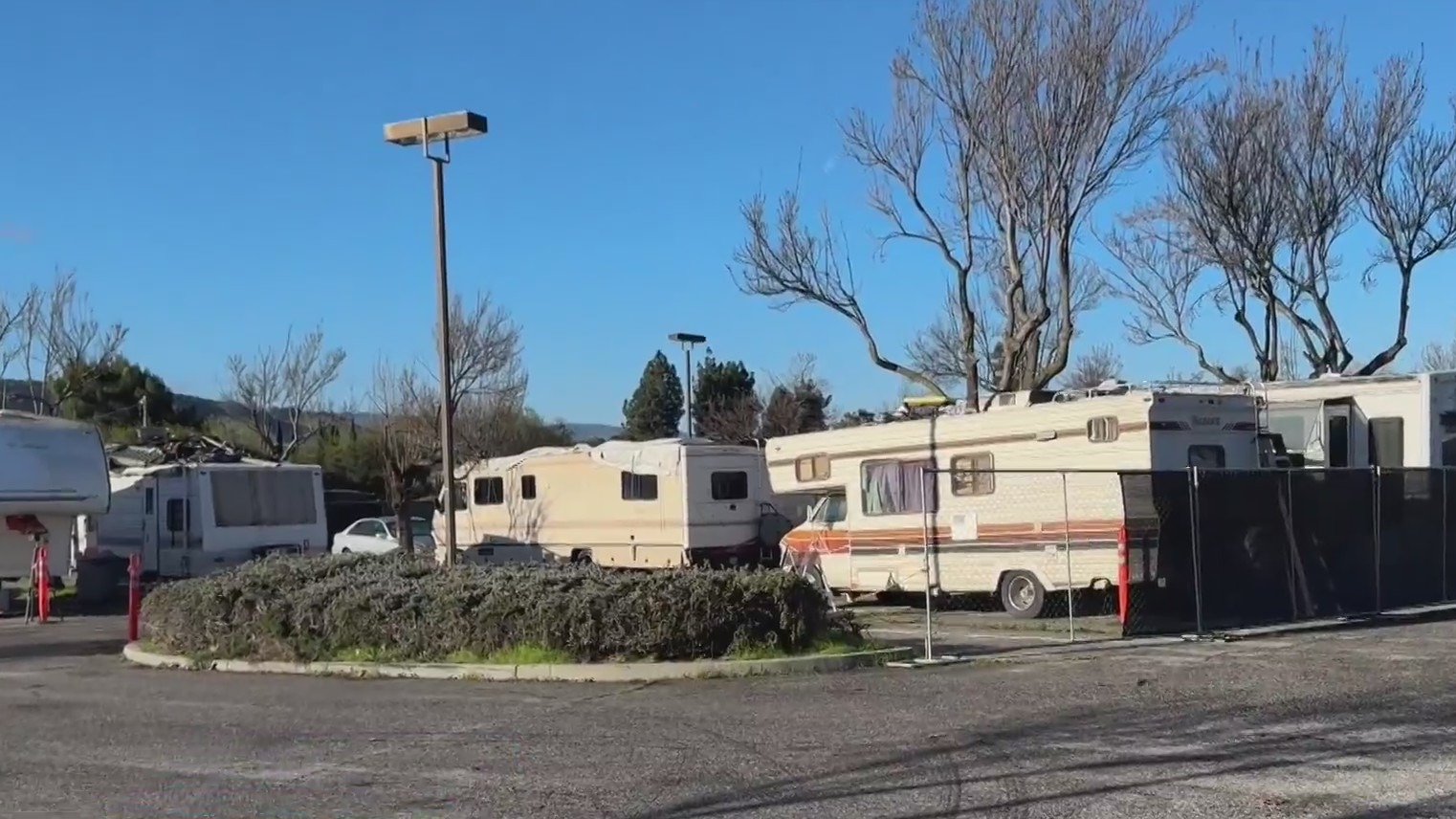 San Jose says RV parking site on VTA property is operating illegally
