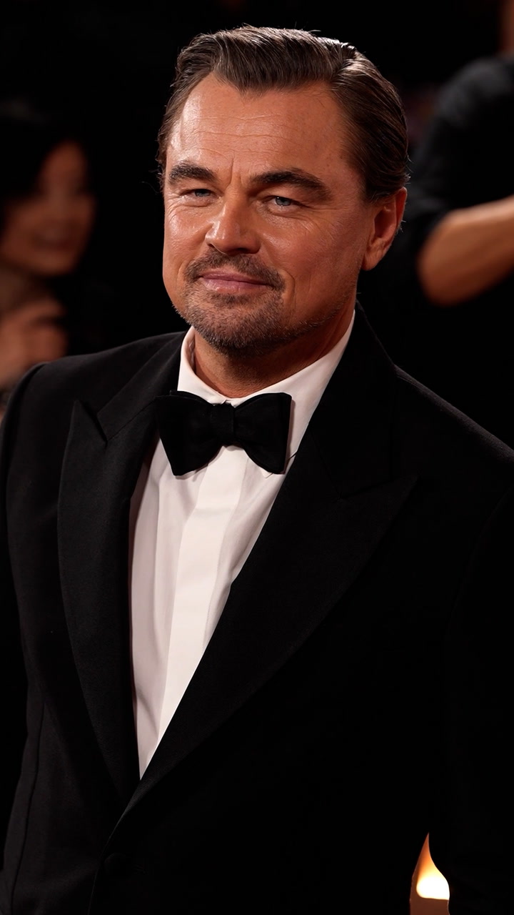 Who was Leonardo DiCaprio talking to in viral Golden Globes meme?