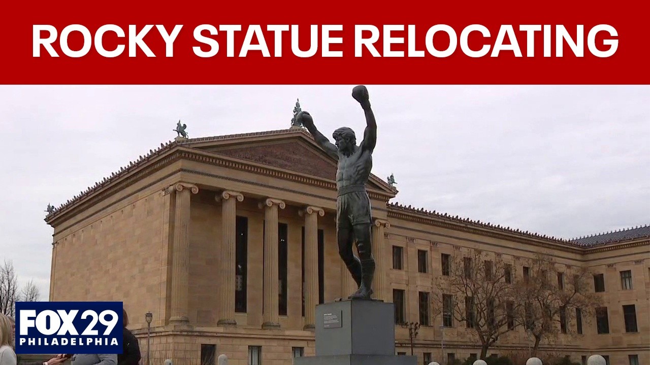 Rocky statue to move atop Philadelphia Art Museum steps