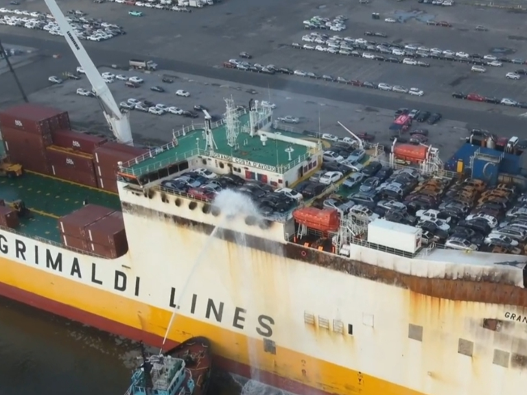 Deadly cargo ship blaze killed 2 Newark firefighters, Coast Guard ...