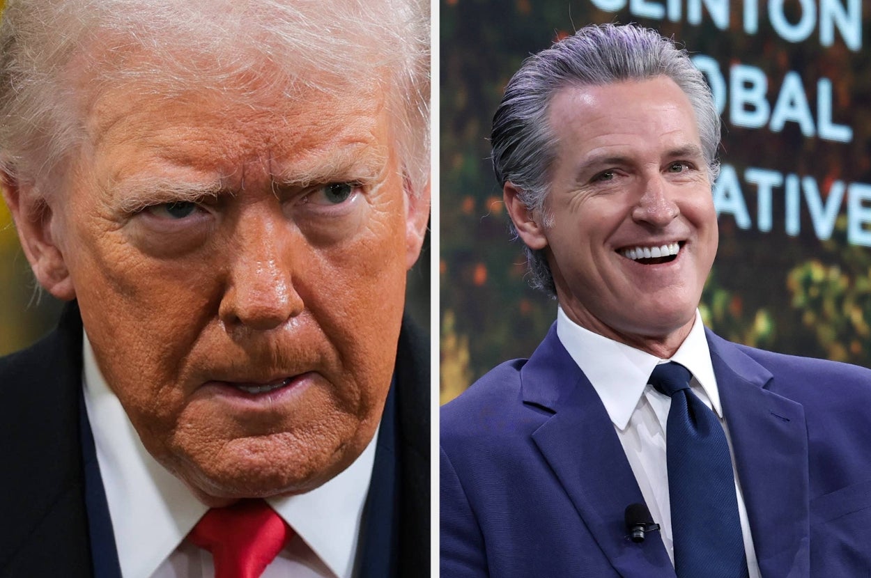 Gavin Newsom just posted an extremely petty response to Trump ...