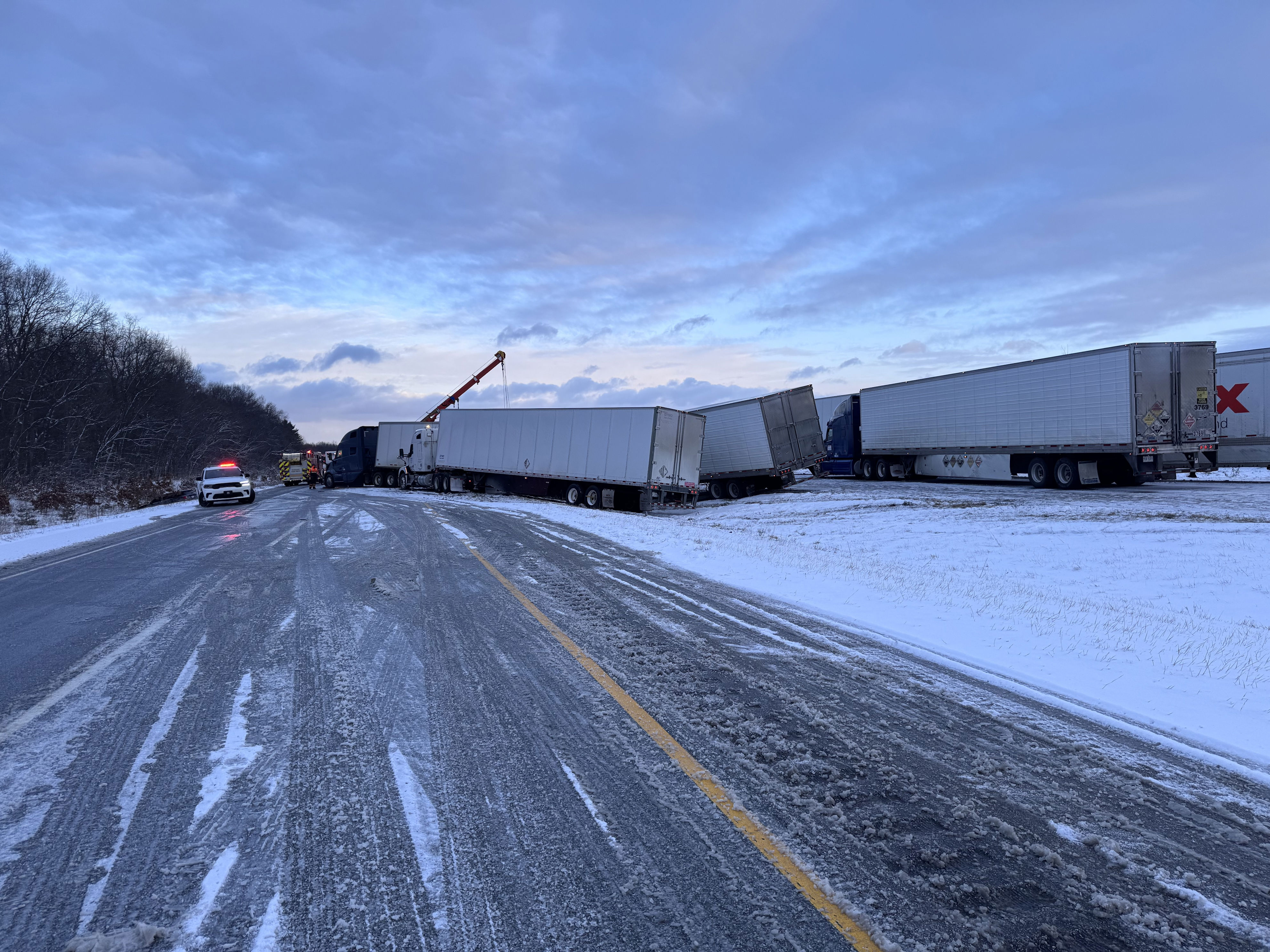 Indiana Toll Road shut down after pileup crash involving around 29 vehicles
