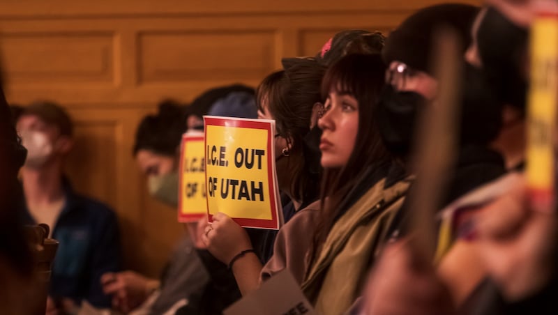 Group packs Salt Lake City meeting, calls on leaders to resist ICE