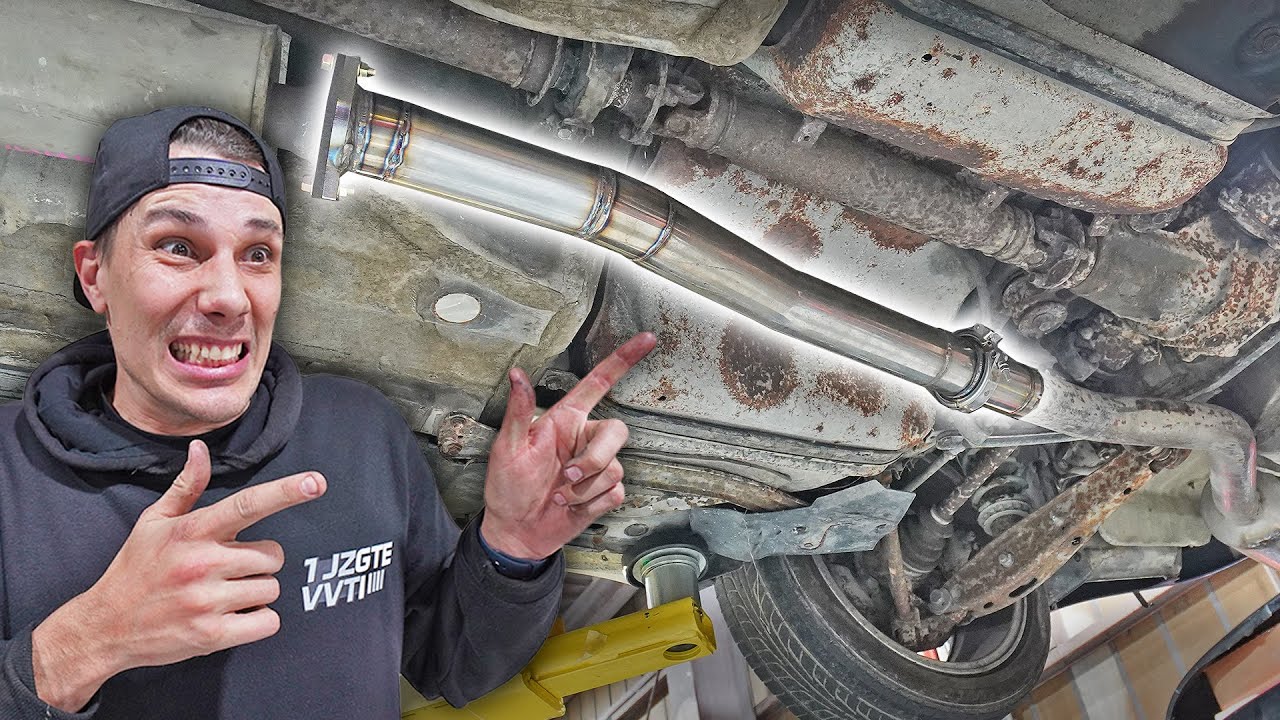 The only clean part on this Altezza… my new exhaust!