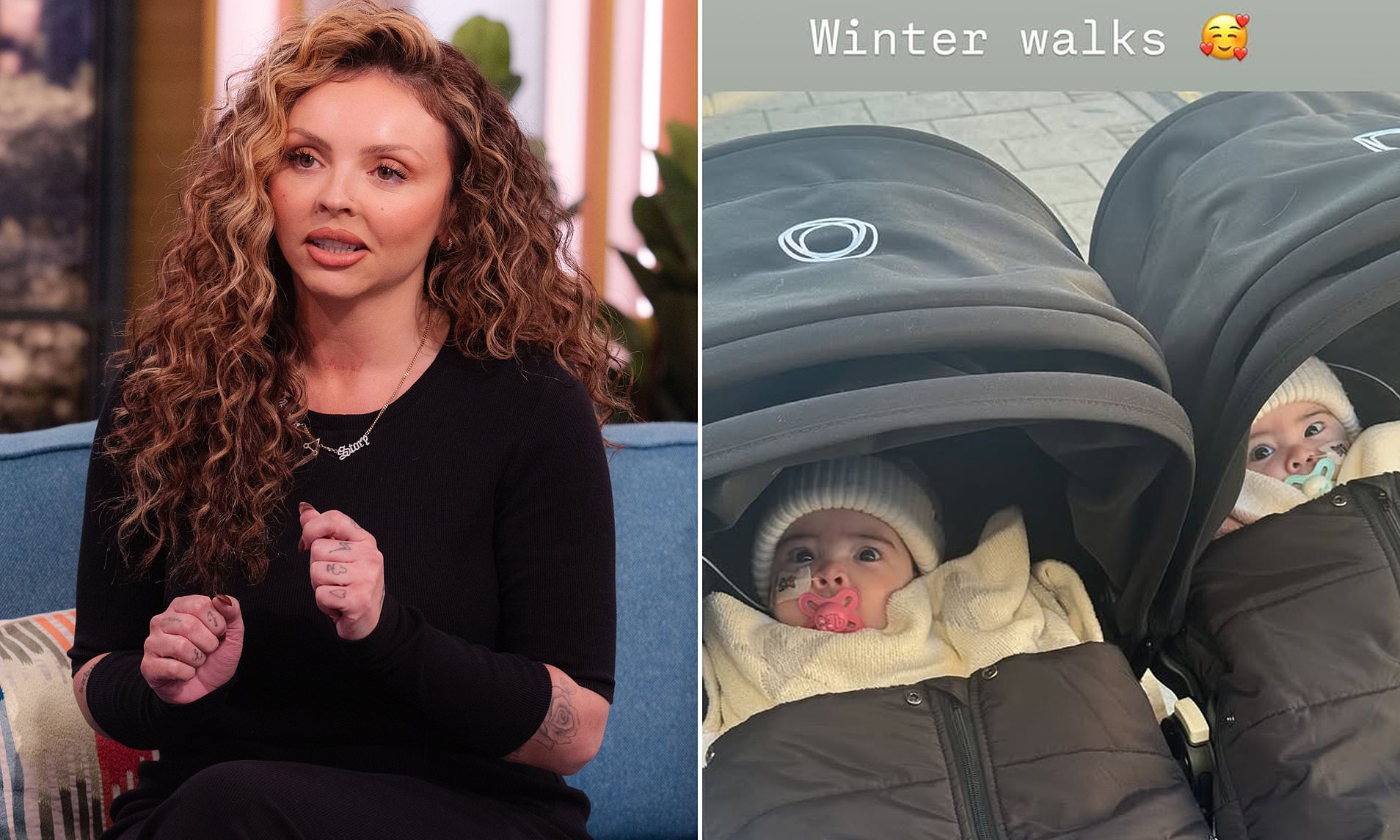 Jesy Nelson shares new pictures of her twin baby daughters amid their ...