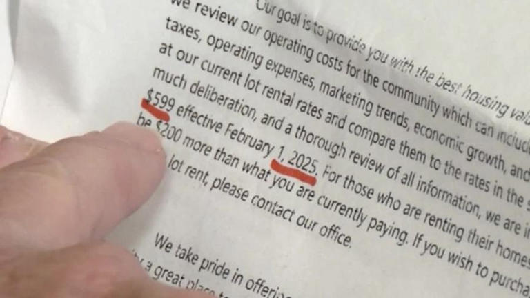 Resident sees 70% rent increase at Louisville mobile home lot