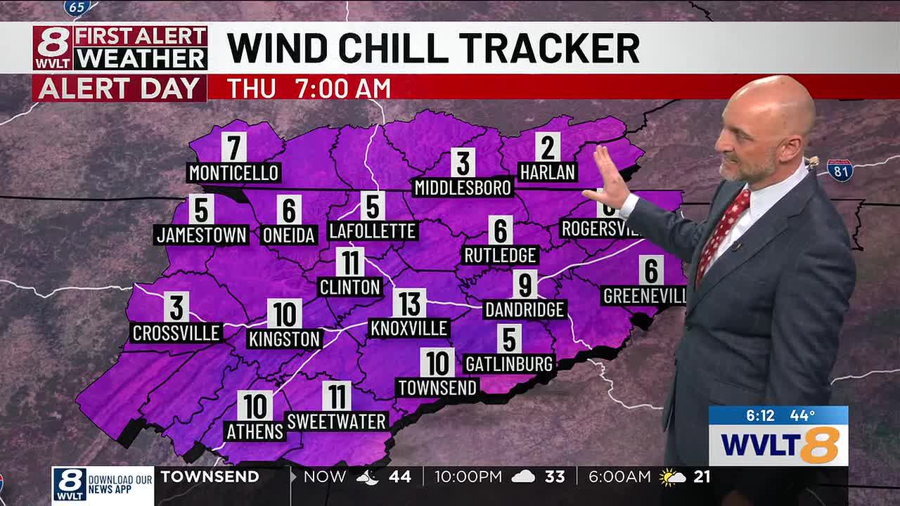 Thursday is a First Alert Weather Day for dangerously cold wind chills