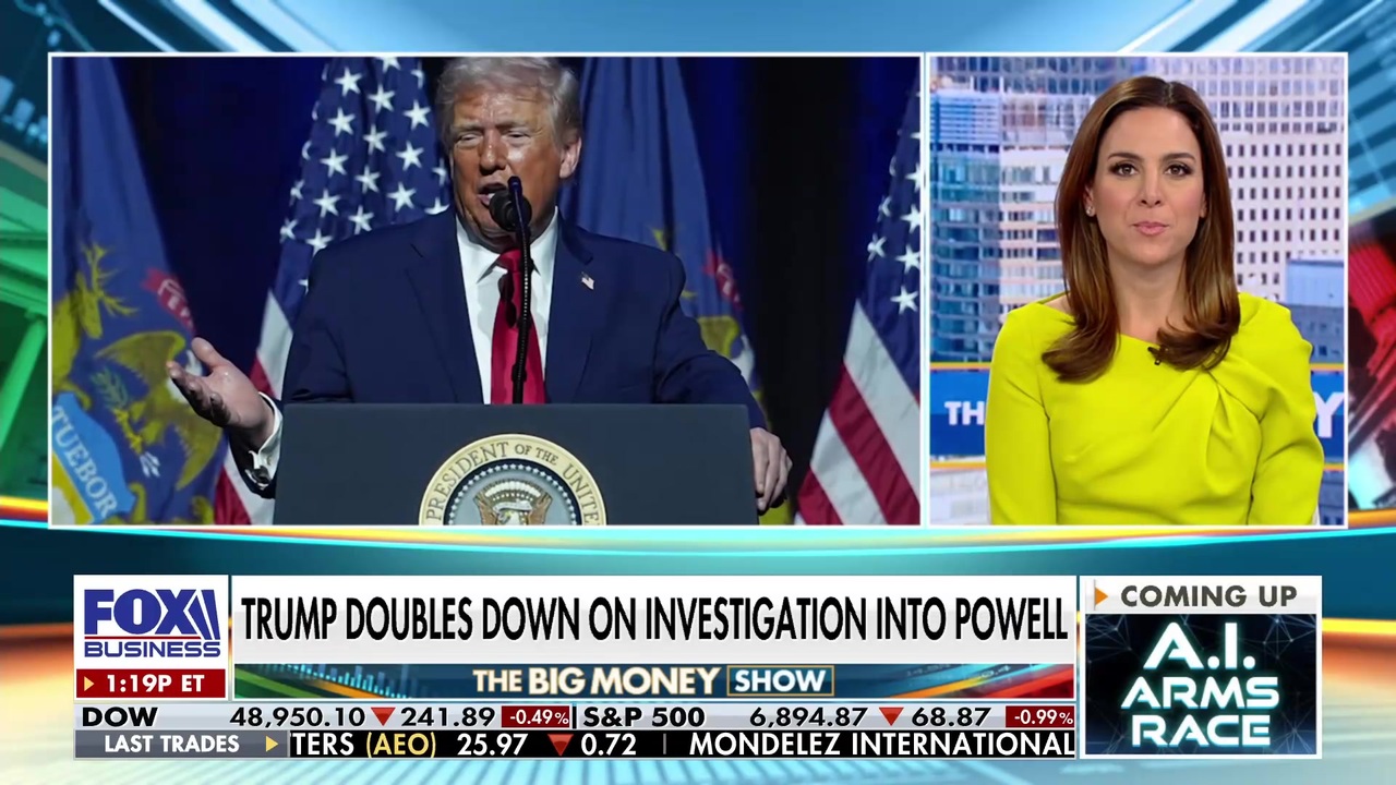 Donald Trump dismisses Wall Street's rebuke of Powell probe, criticizes ...