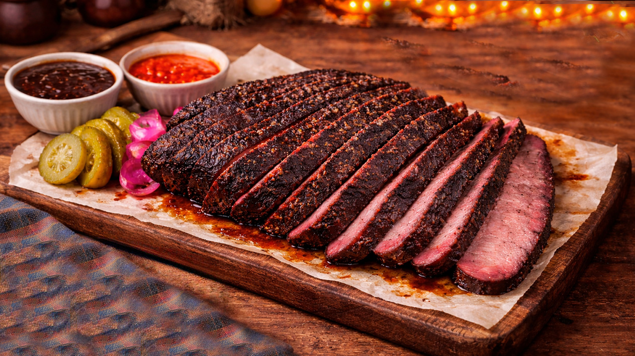 Brisket style tri tip