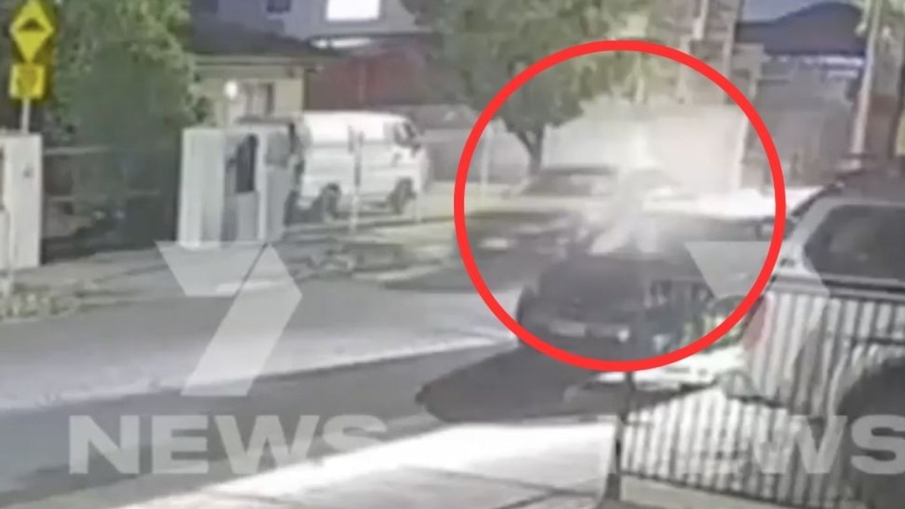 Horror moment man shot at in car