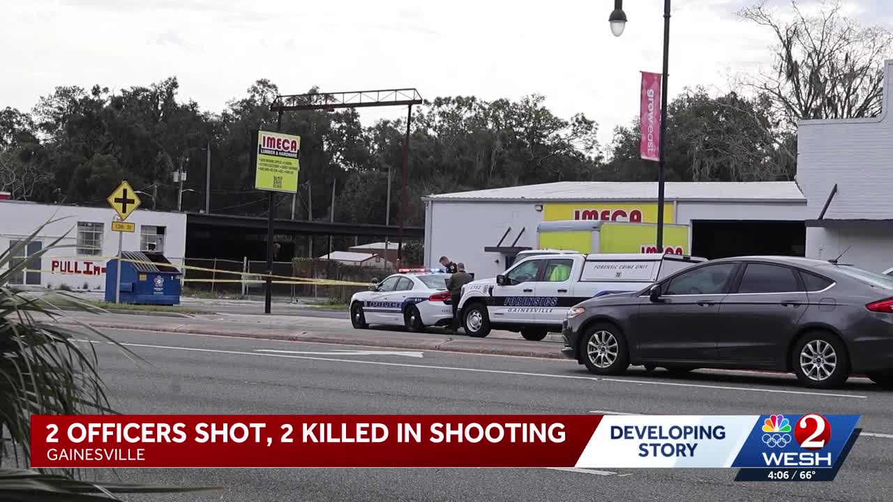 2 Florida police officers shot; suspect killed, officials say