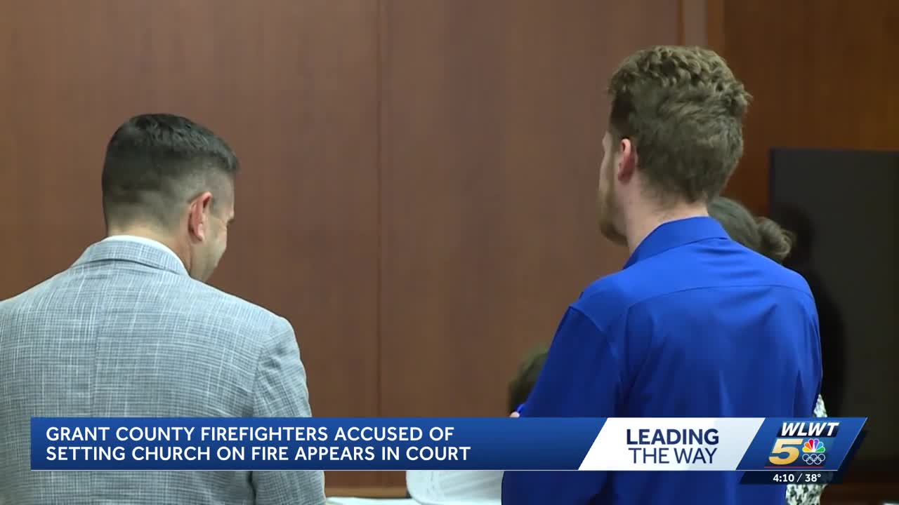 Grant County firefighters accused of setting church on fire appear in court