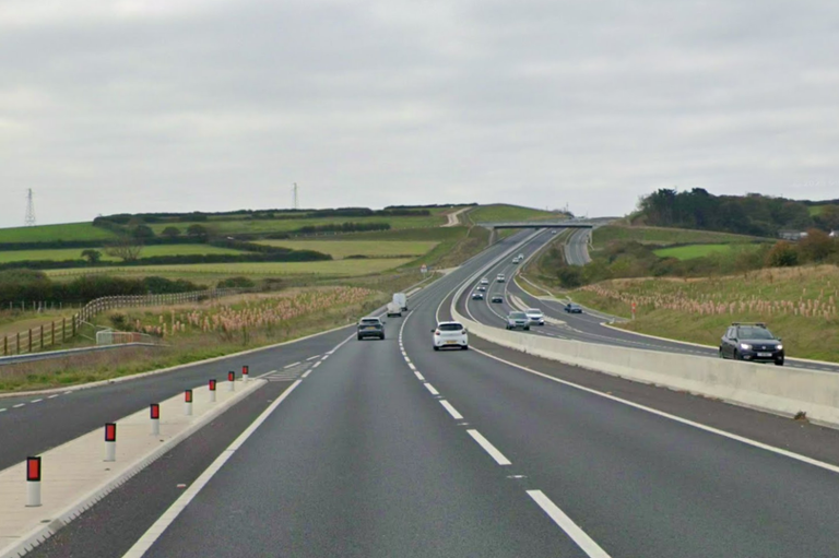 A30 Cornwall crash: 'Significant spillage' after septic tanker overturns