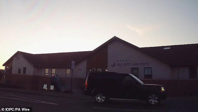 New footage shows moment stolen car ploughs into care home during chase ...