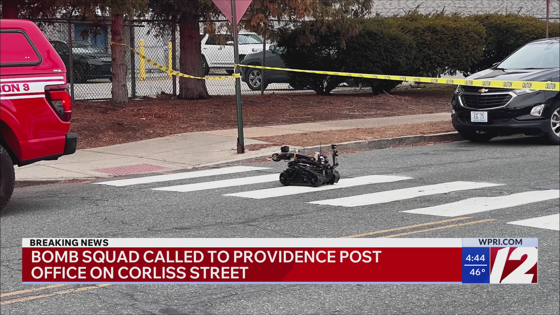 Bomb squad called to Providence post office on Corliss Street
