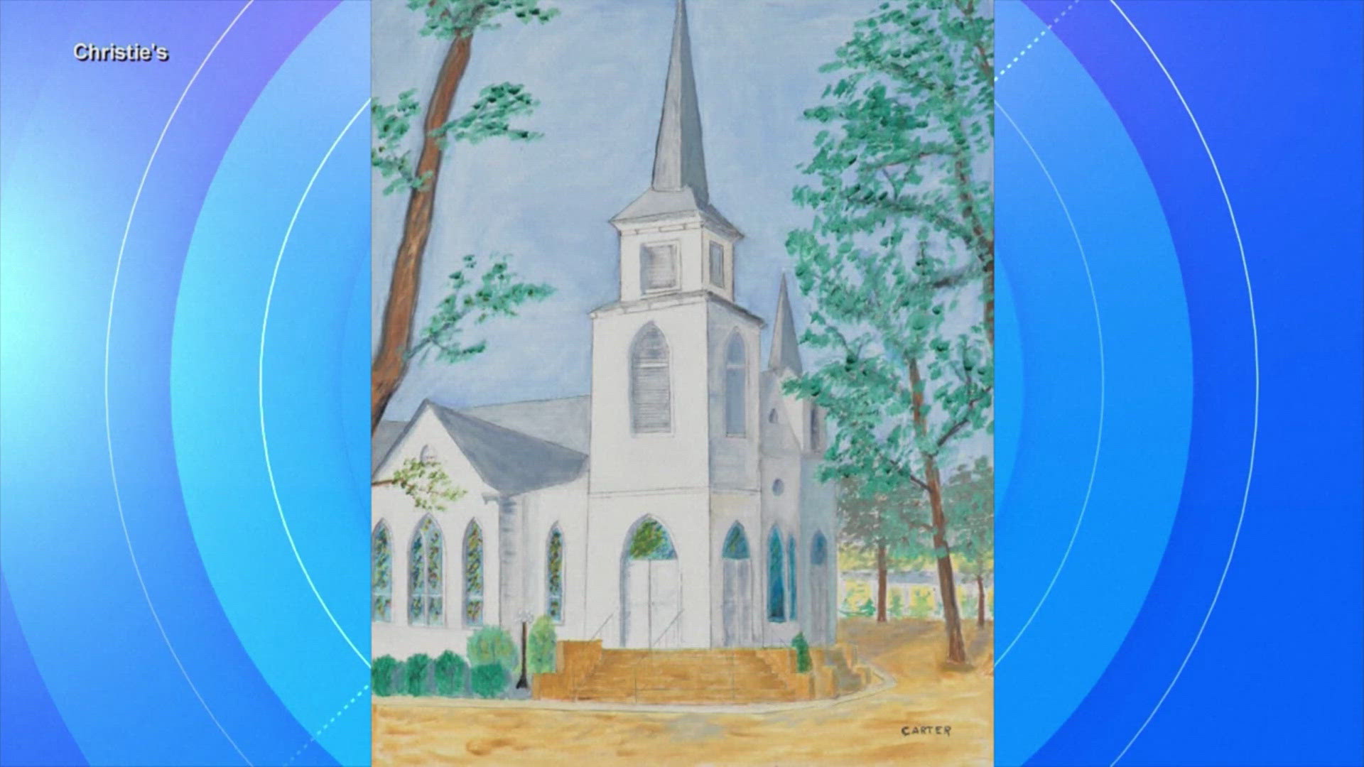 Paintings from President Jimmy Carter are now up for auction