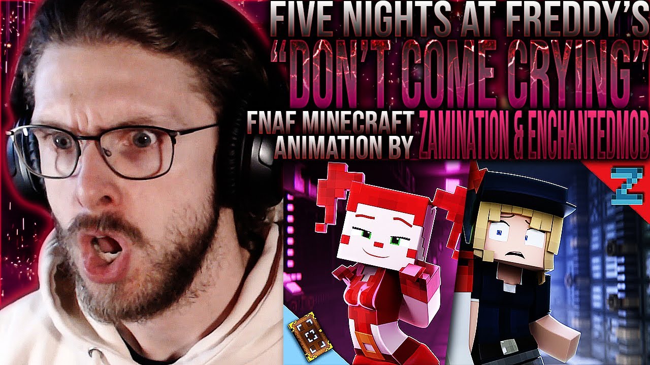 Vapor reacts #1205 | FNAF SL Minecraft animation Don't come crying by ...