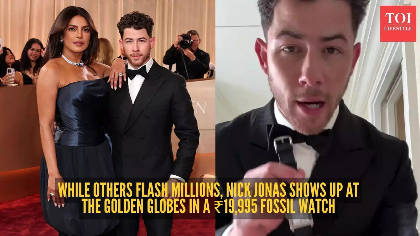 Nick Jonas proves you don’t need a luxury Swiss watch to win the Golden ...