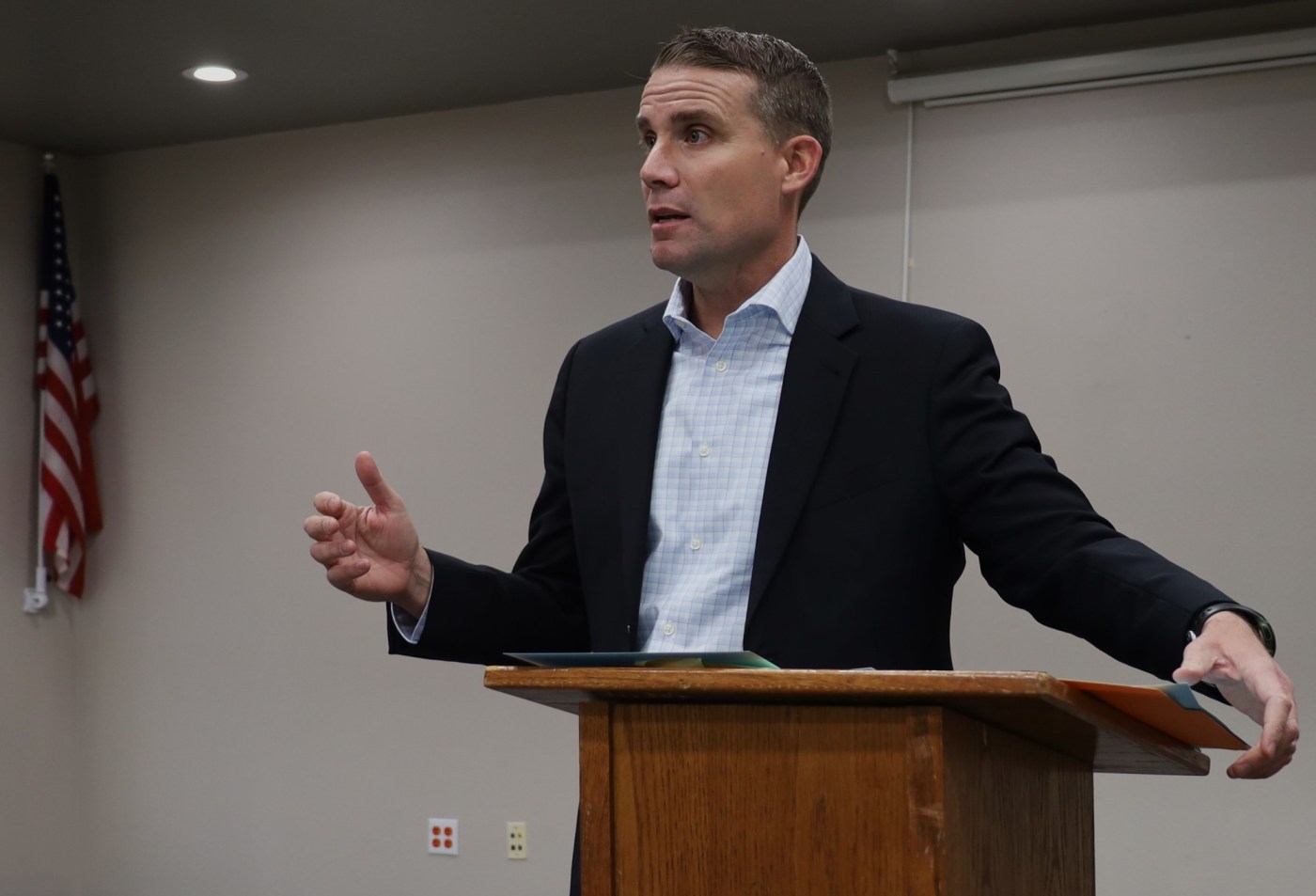 Congressional candidate McGuire visits Red Bluff