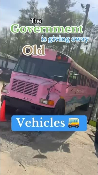 The government is giving away old school buses for cheap