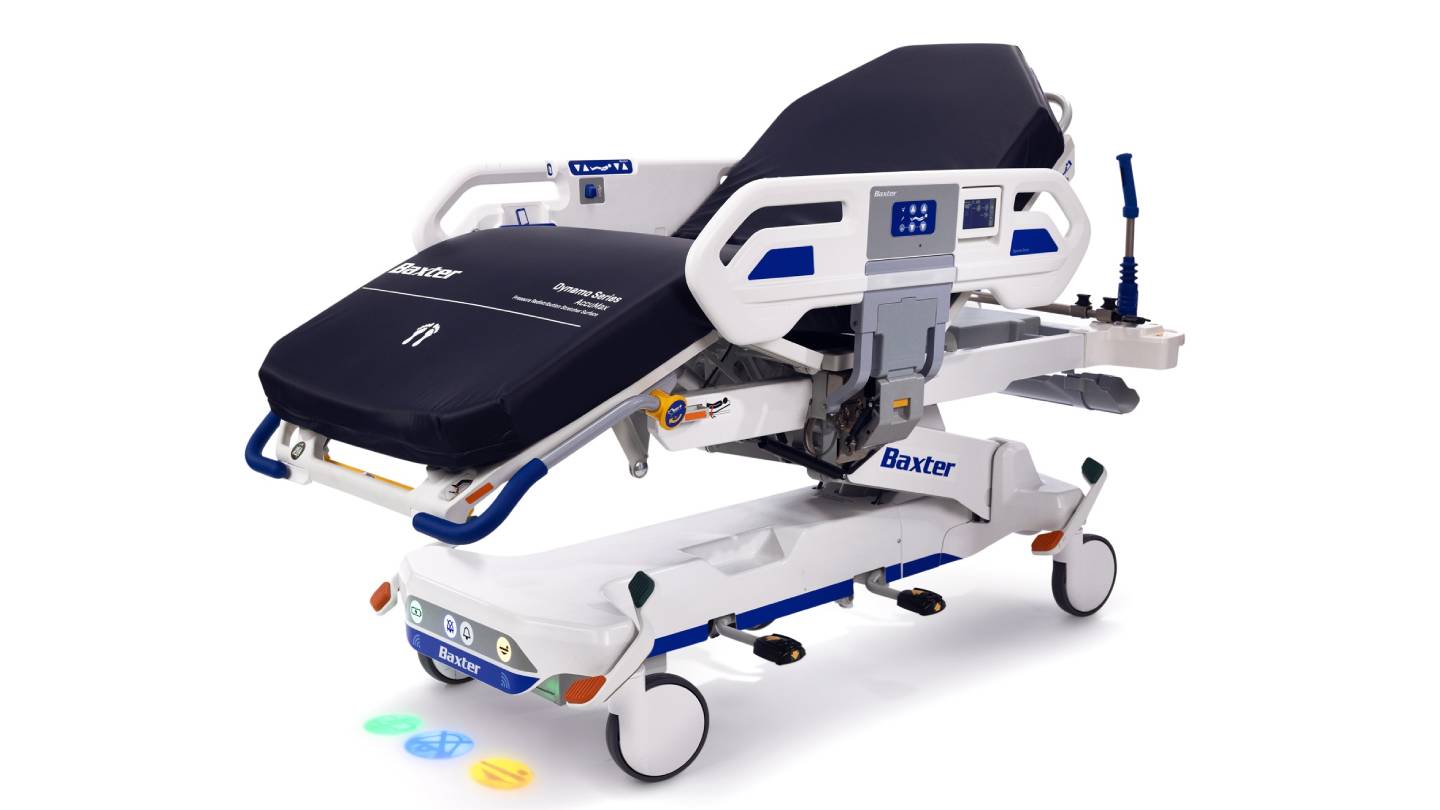 Baxter unveils Dynamo Series smart stretcher to enhance hospital workflows