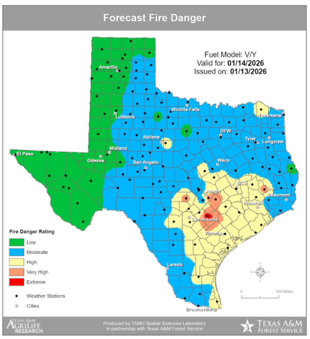 Blustery cold front brings 40 mph winds to Austin, elevates wildfire ...