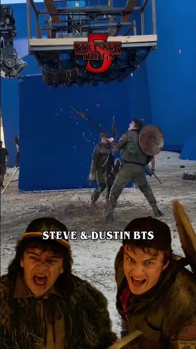 Stranger Things 5 finale BTS - Steve and Dustin #strangerthings5 # ...