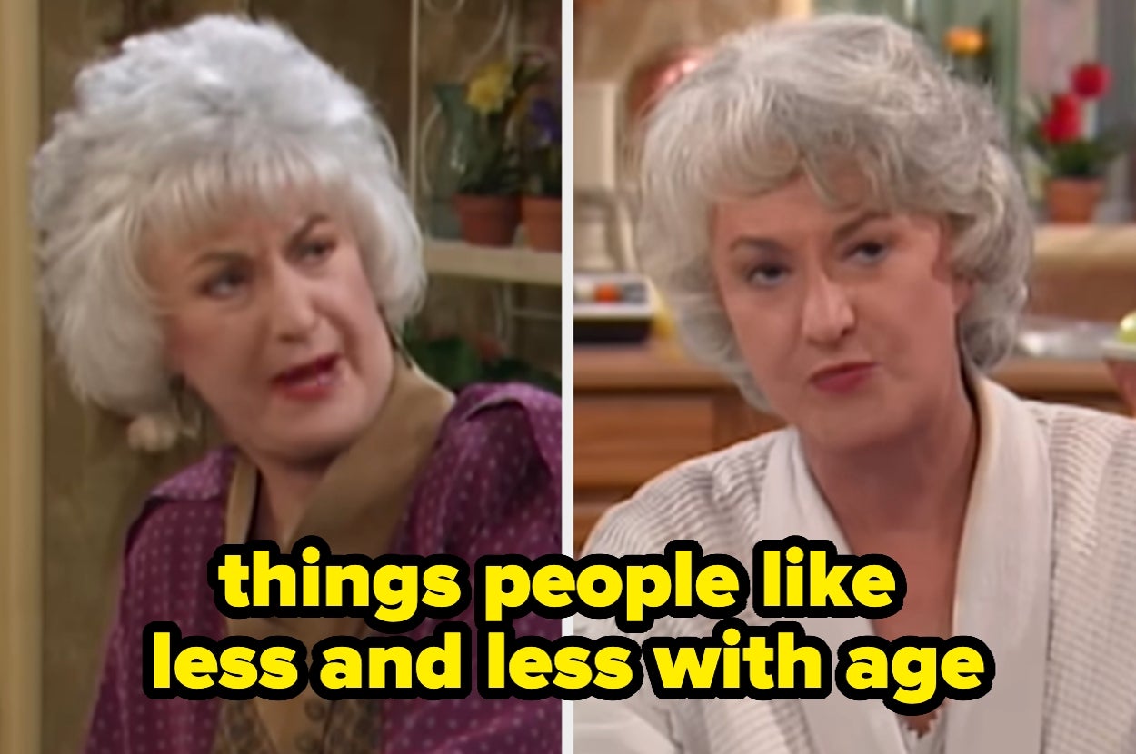 People are sharing the things they like less and less as they get older ...