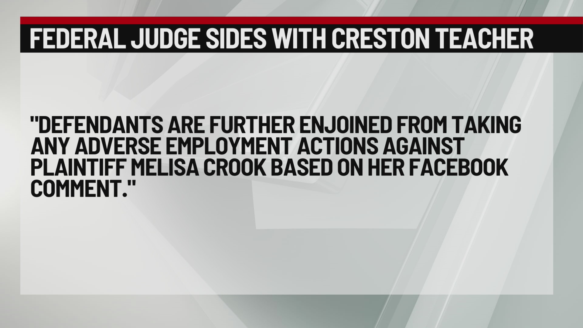 Judge rules in favor of Creston teacher's free speech rights in lawsuit ...