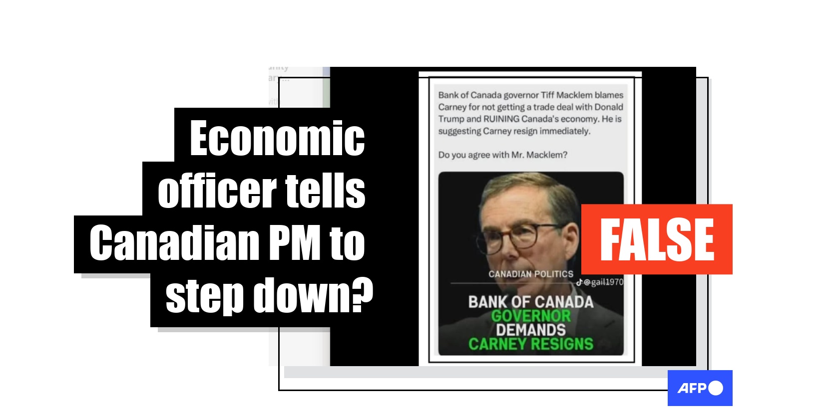 Bank of Canada governor did not demand Carney's resignation