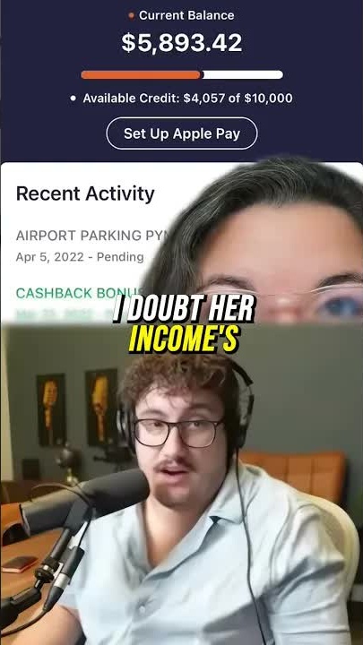 Showing off credit card debt on social media