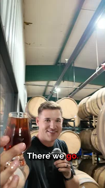 Drinking whiskey on tap!