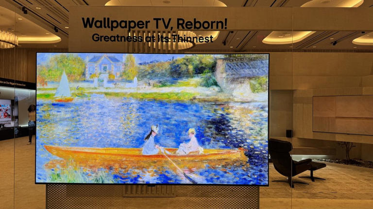 I've seen LG's new wallpaper OLED TV in action, and I think it looks ...