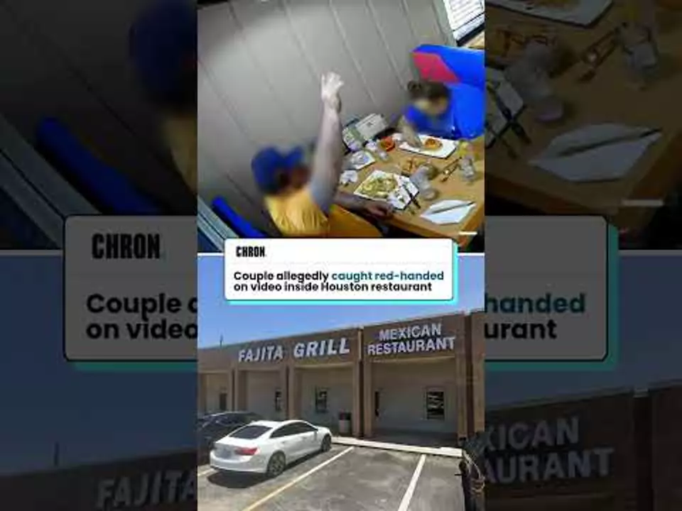 Couple allegedly caught red-handed on video inside Houston restaurant